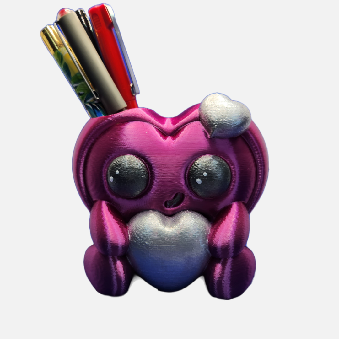 Corny Heart Pen Holder - 3D Printed in PLA | Thermal Creations Chaos